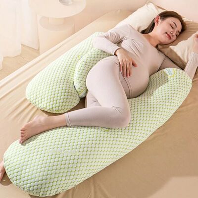 U-Shaped Pregnancy Pillow for Side Sleeping Maternity Body P