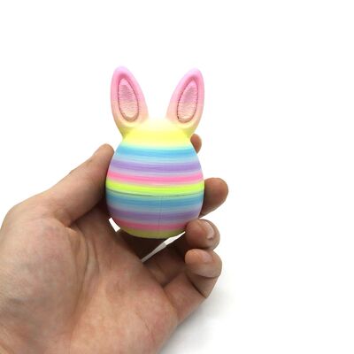 Surprise Opening Easter Egg 3D Printed Pastel Bunny Inside R