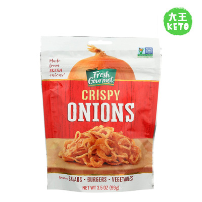 美国直邮 Fresh Gourmet Crispy Onions Topping 低碳洋葱脆皮碎