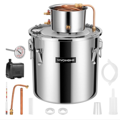 美国代购VIVOHOME 8 Gal Home Brewing Kit 家用酿酒设备酒精蒸馏