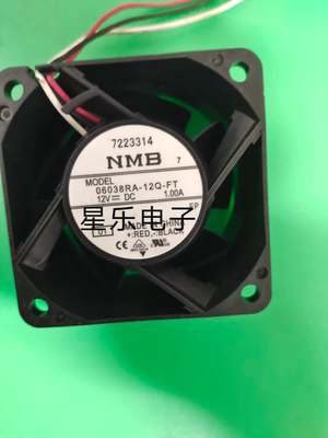 原装NMB 06038RA 12Q-FT 12V=DC 1.00A 6cm大风量散热风扇