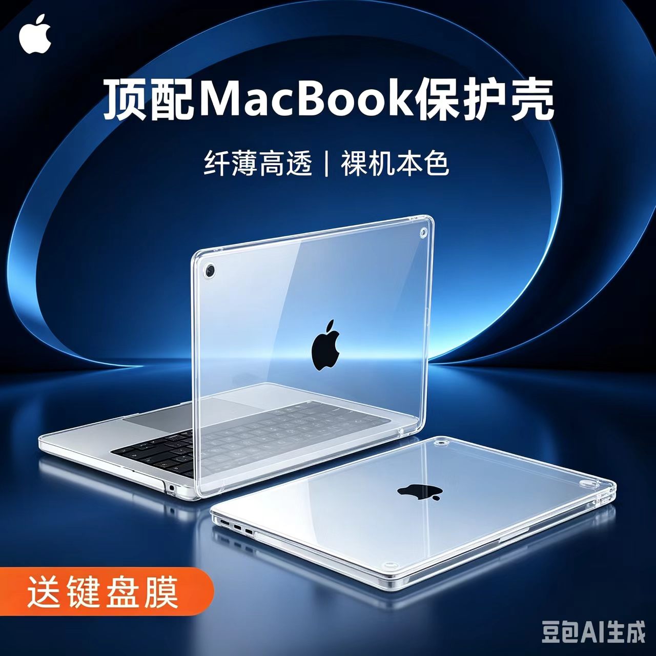 适用于苹果保护壳MacBook Air 15.3英寸M2笔记本A2941防摔壳A2681轻薄15寸透明