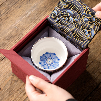 鎏银万佛茶杯送领导同事礼物