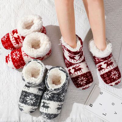 Mntrerm 2022 New Indoor Home Slippers Flannel Slippers Plush