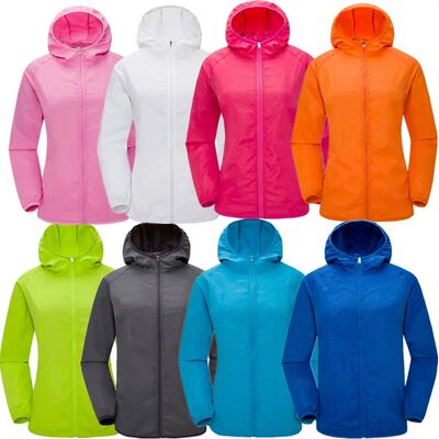 Camping Rain Jacket Men Women Waterproof Sun Protection Clot