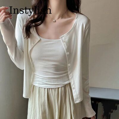 Women's Long Sleeve Buttoned Cardigan Vest Casual Sweater So