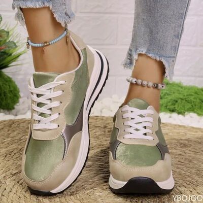 2025 Autumn New Flat Bottomed Breathable Sports Women's Spor