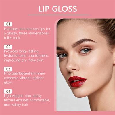 The red moist, flashy lips, light-spoiled, glistening lips,