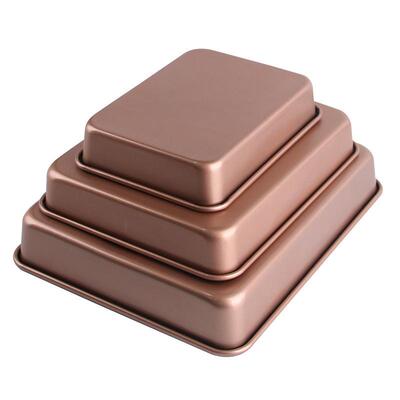 Cake-cake-cake-cake-cracker, gold-coloured rectangular, non-