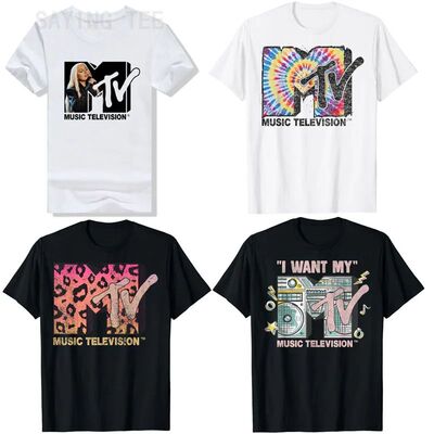 MTV I Want My Retro Boombox Graphic T-Shirt Singing Lover Si