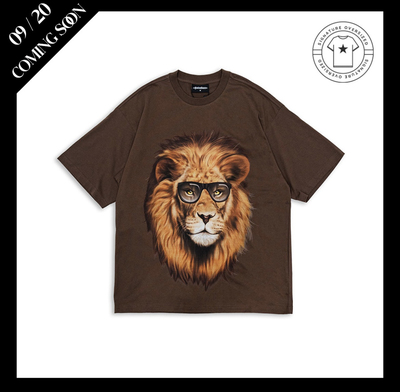 罗志祥 Gotnofears正品 墨镜狮子 宽版短袖上衣t恤衫 男女同款