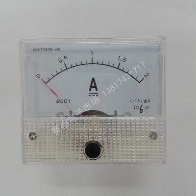 85C1 10A 1A 2A 3A 5A 直流指针式电流表安培 直接式 电流表头DC