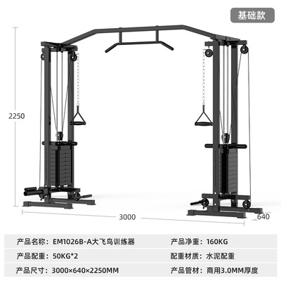大飞鸟龙门架健身房小飞鸟rep引体向上器材多功能夹胸综合训练器