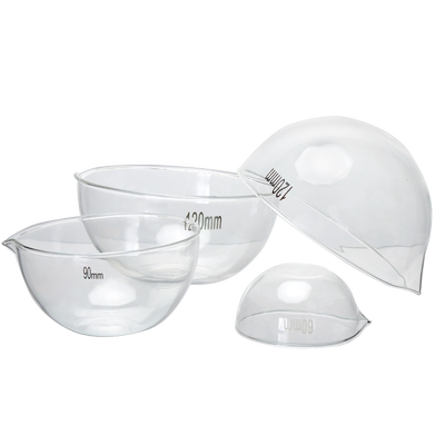 玻璃圆底/平底蒸发皿具嘴设计