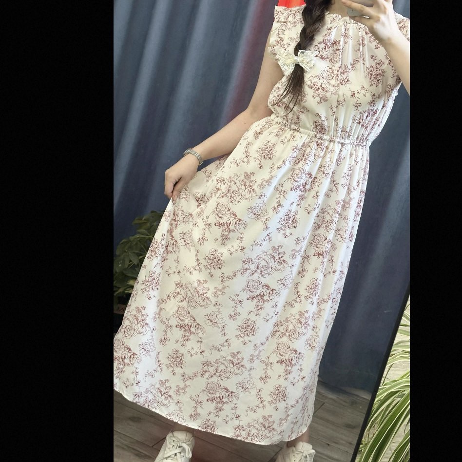 g_rl 飞飞袖碎花连衣裙，S码92胸围，