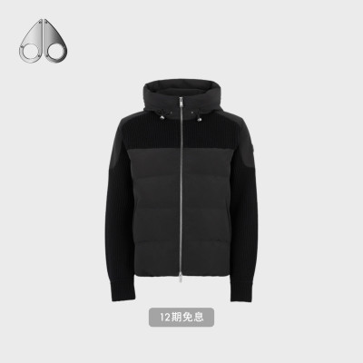 [秋冬新品]MOOSE KNUCKLES男士小剪刀鹅绒拼接连帽外套