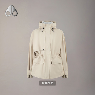 [早春新品]MOOSE KNUCKLES 女士简约户外中长款风衣休闲外套