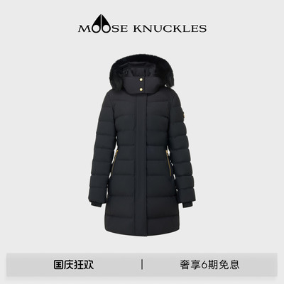 MOOSE KNUCKLES PARKA女士金标中长款鹅绒小剪刀羽绒服