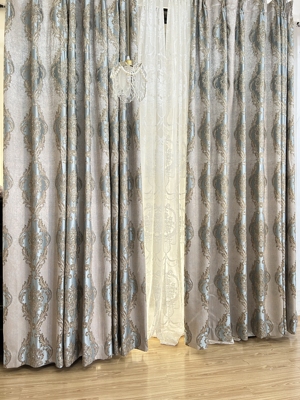 田园欧美式简约清新遮光布艺客厅落地窗卧室飘窗窗帘成品厂家直销