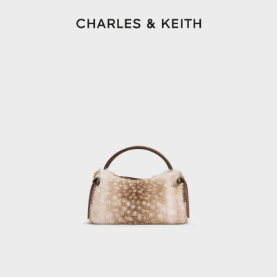 毛绒小鹿纹手提包CHARLES＆KEITH