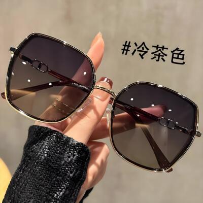 日本进口2025大框偏光墨镜男女款方圆脸闪粉防晒防紫外线太阳眼镜