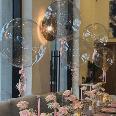 水晶球透明球波波球氦气飘空气球