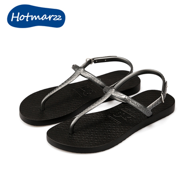 夏季仙女风夹脚百搭平底鞋