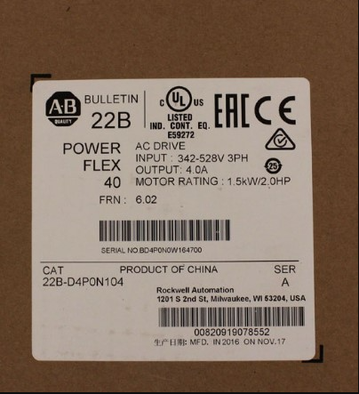 AB罗克韦尔变频器 22B-D4P0N104_虎窝淘
