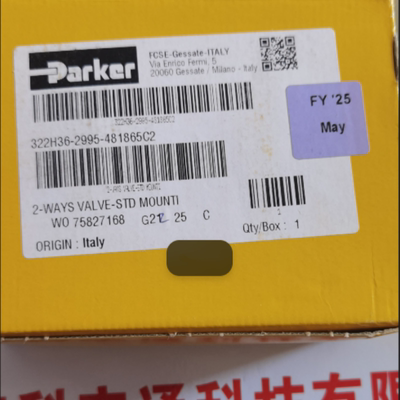 PARKER/派克吹瓶机电磁阀 322H36-2995-481865C2 6分常开 24V