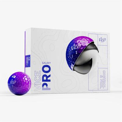 代购VICE高尔夫球Pro系列Galaxy渐变银河喷墨远距离高控制球礼物