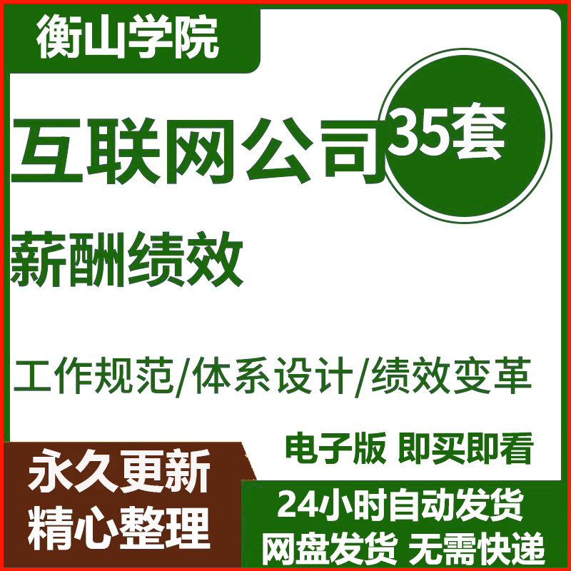 中小型IT互联网络科技软件公司薪酬体系设计方案绩效考核管理制度