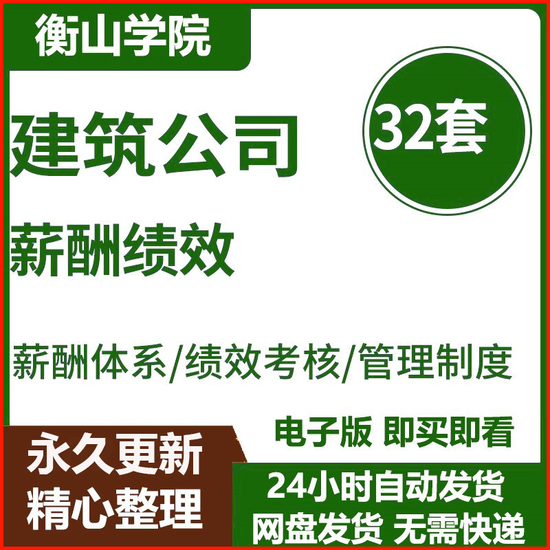 建筑工程公司企业员工薪酬体系设计管理制度绩效考核指标方案表格