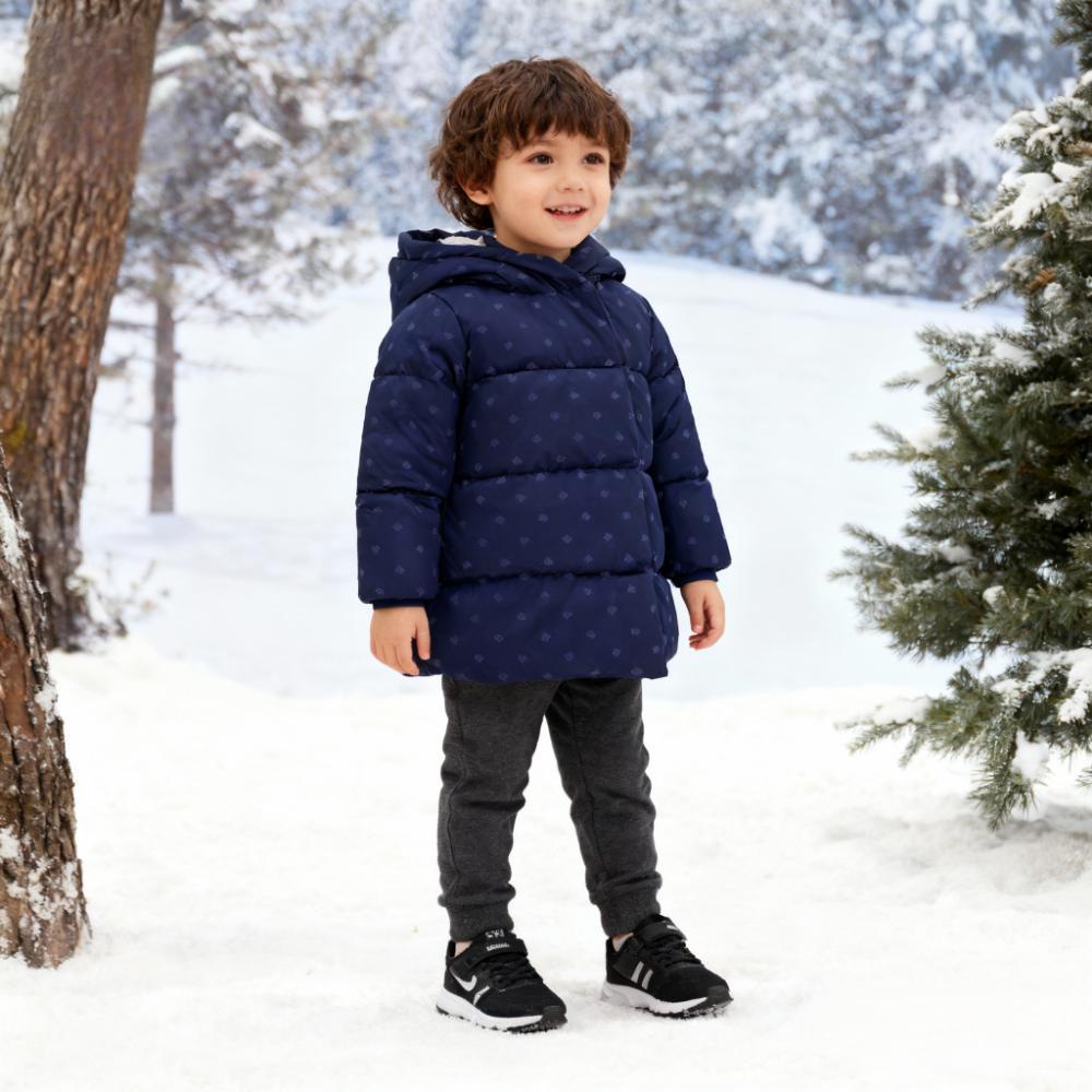 好孩子Mothercare童装加绒棉服冬季加厚保暖连帽外套男童女童