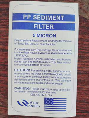PP SEDIMENT A-GGX-FILTER 5MICRON10/20/30/40寸PP滤棉工业滤棒