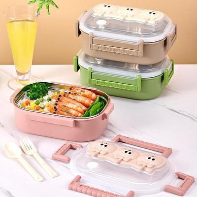 New Cute Cartoon Stainless Steel Insulated Lunch Box for Stu