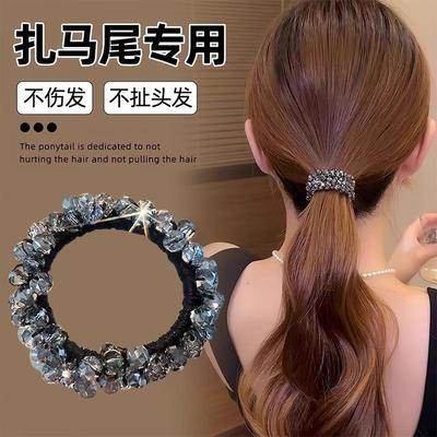 Korean Colorful Crystal Hair Ties, Forest Girl Style Elastic