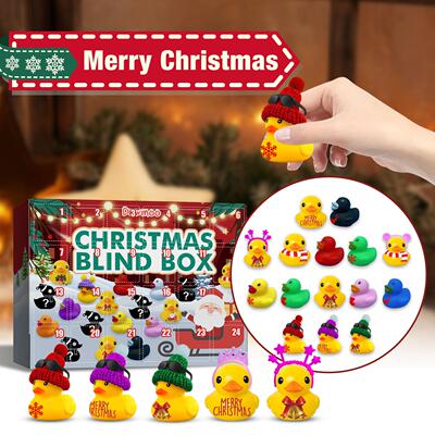 Dowmoo Christmas Rubber Duck Advent Calendar, 24 Creative To