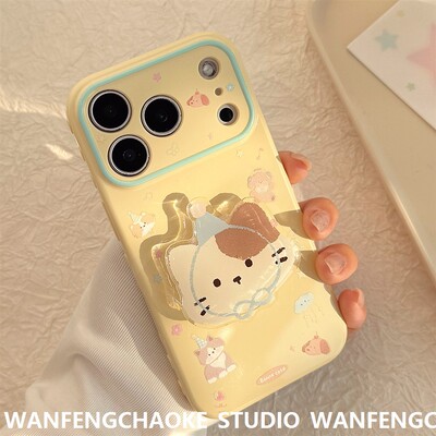 韩系可爱猫咪支架iPhone17ProMax