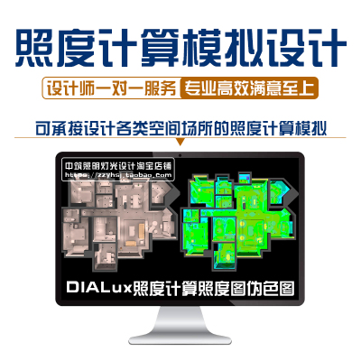 DIALuxevo照度计算模拟灯位图