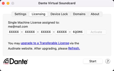 正版Dante虚拟声卡 DVS Dante Virtual Soundcard 4.4 永久使用