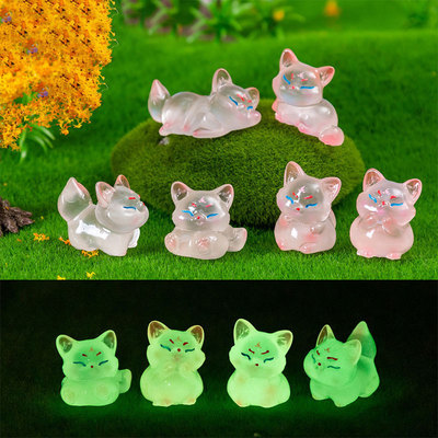 夜光小狐仙狐狸动物摆件