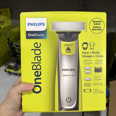 海外进口飞利浦电动剃须刀小T刀胡须鬓角造型器新款Oneblade系列