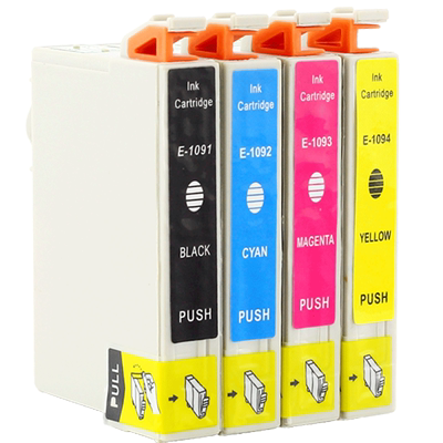 wondertec适用爱普生打印机109墨盒ME70 700FW 80W Office700FW t1091兼容墨盒ME30 ME300 650FN打印机墨水盒