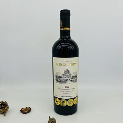 麦德龙法国进口帝菲堡VIN ROUGE KINGFEBOW 典藏干红葡萄酒750ml