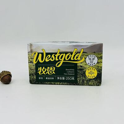 Westgold New Zealand Grass-Fed Butter Unsalted 250g