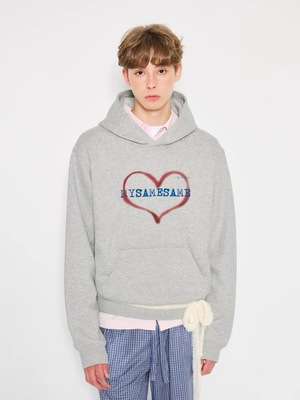 MYSAMESAME25AW忘了我印花连帽卫衣保暖加厚宽松秋冬季套头外套