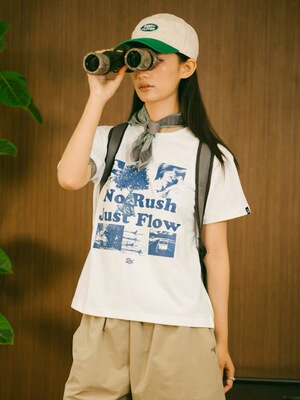 DAKYAM(达人) 2025S/S No Rush, Just Flow 慢灵魂复古版画TEE恤