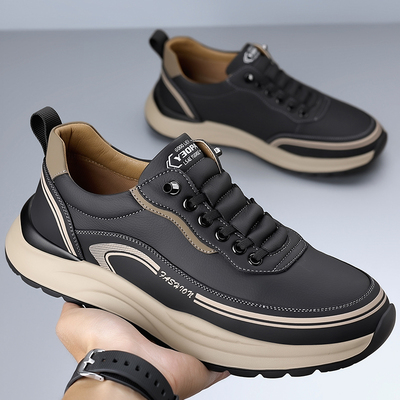 软皮防水防滑工作鞋酒店厨房男鞋