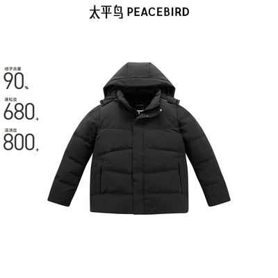 【商场同款】太平鸟男装羽绒服冬季御寒四面弹羽绒 B1ACE4504