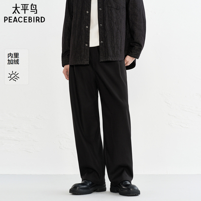【商场同款】太平鸟男装 2025年冬季新款宽松直筒休闲裤B1GMF4608